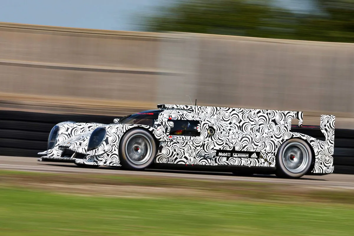 Porsche’s New LMP1 Endurance Racer Hits the Test Track