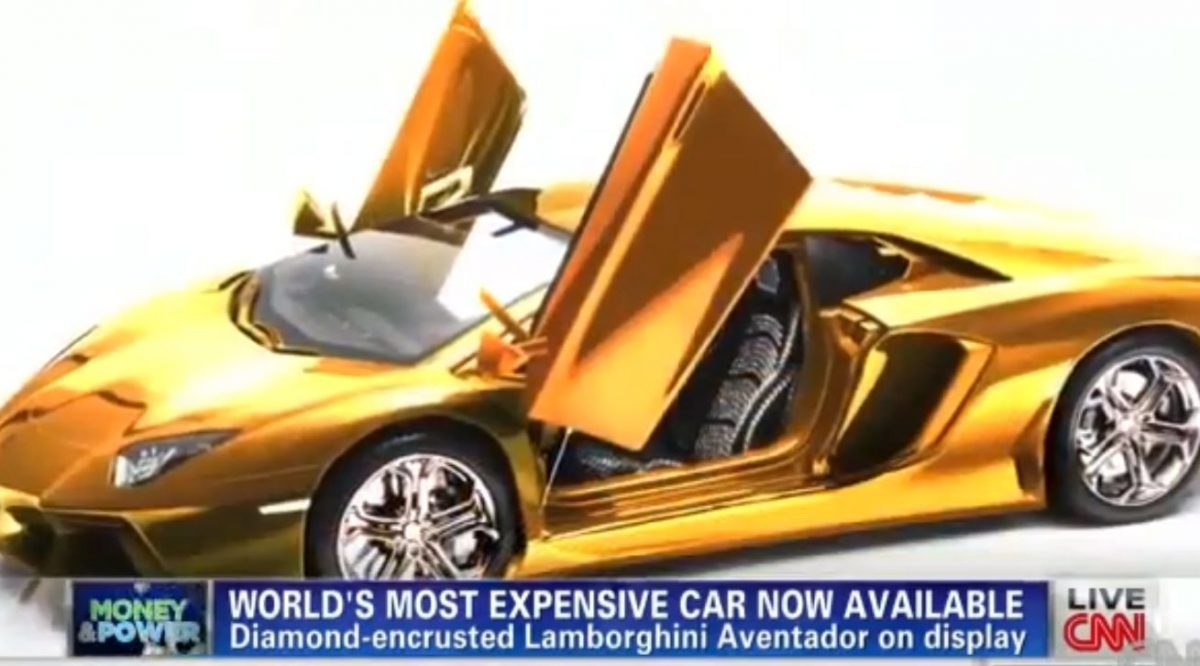 Gold-Plated Lamborghini For Sale in Dubai, to Cost $7.5M