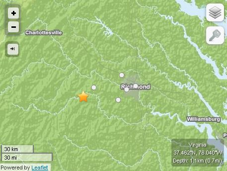 Earthquake Today in Virginia: 3.2 Quake Hits Near Powhatan, Brandermill ...