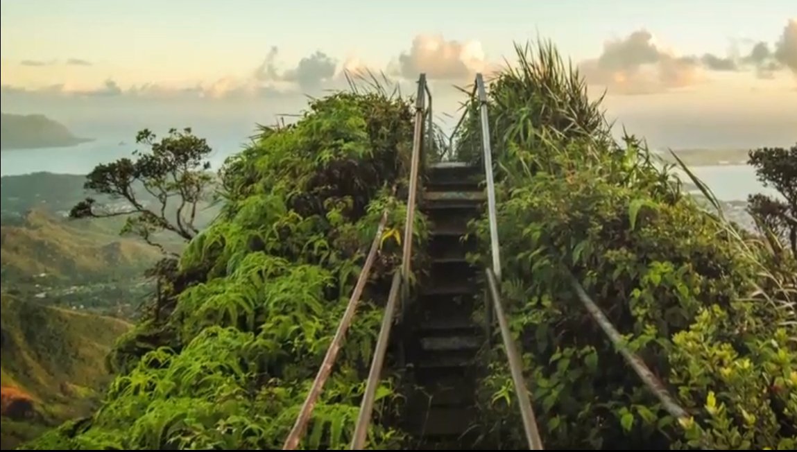 Haiku Stairs in Oahu Hawaii
