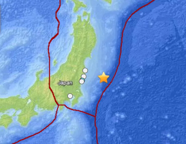 Earthquakes Today Map: 2 Temblors Hit off Japan Coast