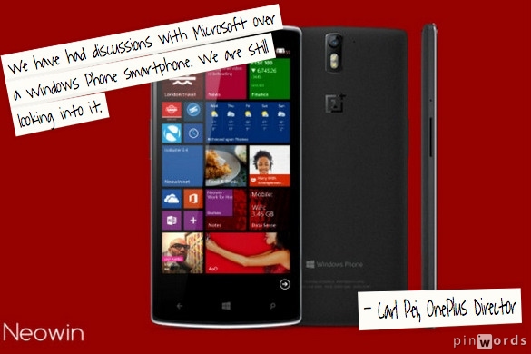 OnePlus in Talks With Microsoft to Join Windows Phone Family | The ...