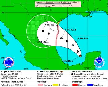 Tropical Storm Alex Growing In Strength | The Epoch Times