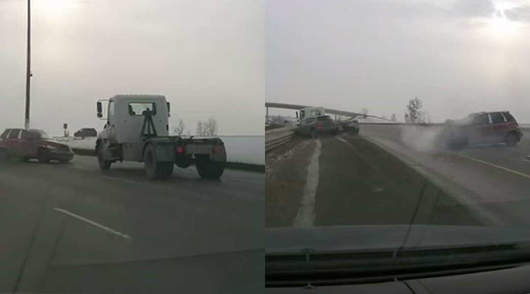 Dashcam Video Captures 3-Car Accident on Busy Deerfoot Trail in Calgary ...