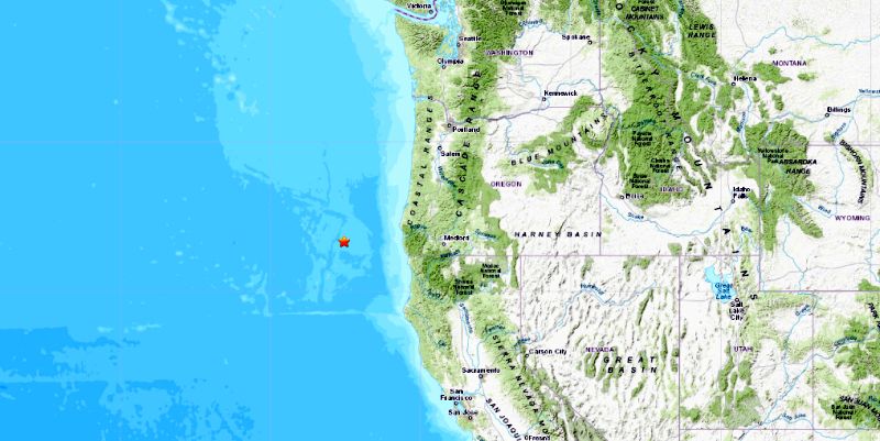 5 Earthquakes Hit Off the Coast of Oregon: USGS | The Epoch Times