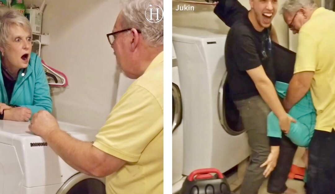 Grandma Gets Stuck Behind the Dryer--Her Escape Plan Leaves the Entire ...