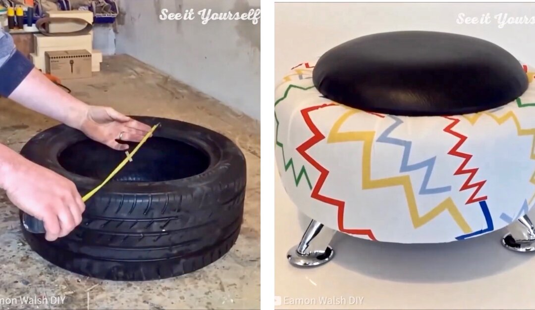 DIY Tire to Stool: It Takes Little to No Cost and It Looks so ...