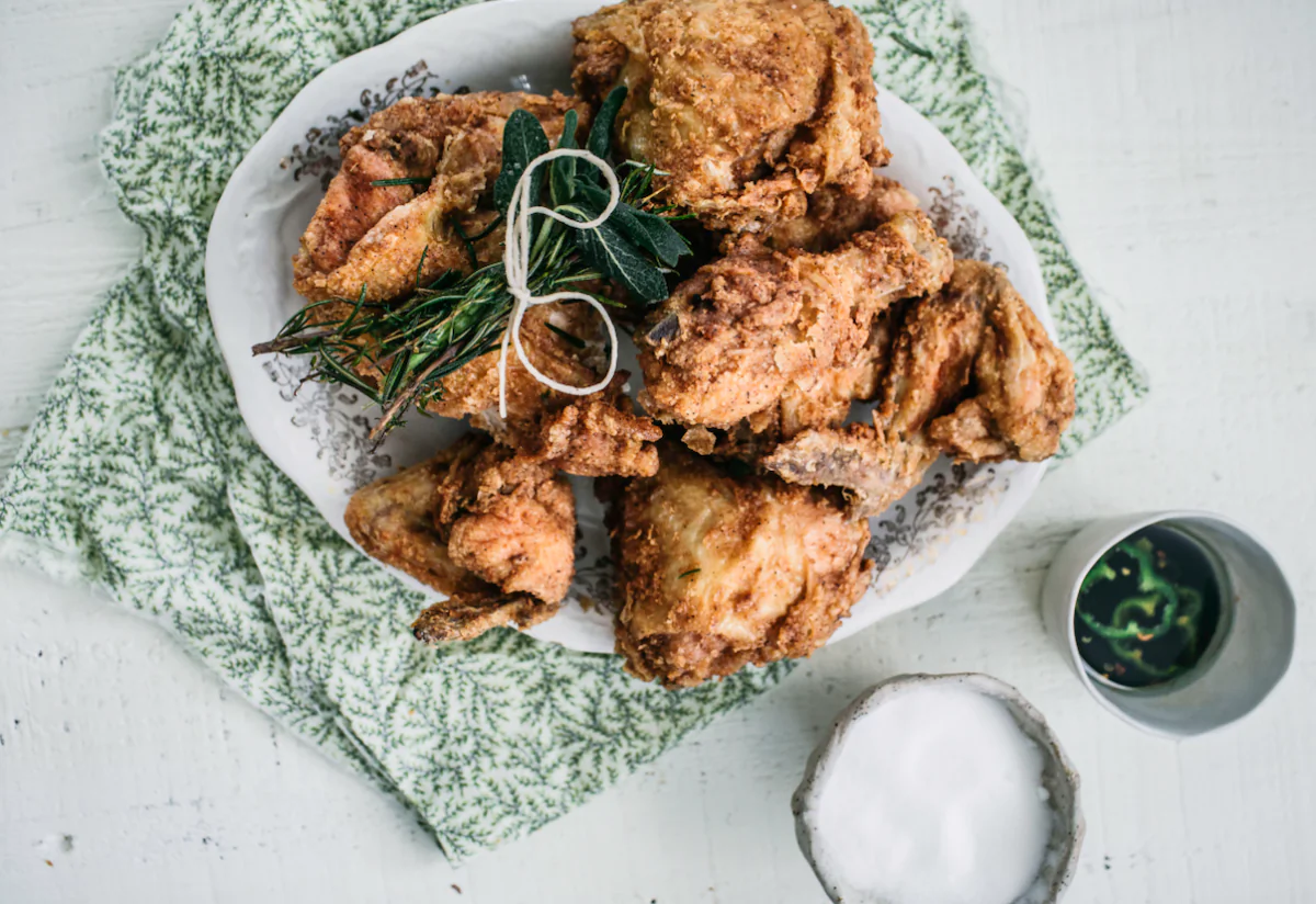 Buttermilk and Herb-Fried Chicken With Hot Honey