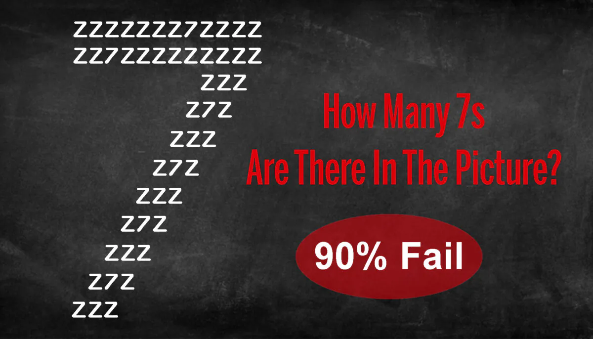 60-second Challenge: How Many 7s Can You Count in This Picture Puzzle ...