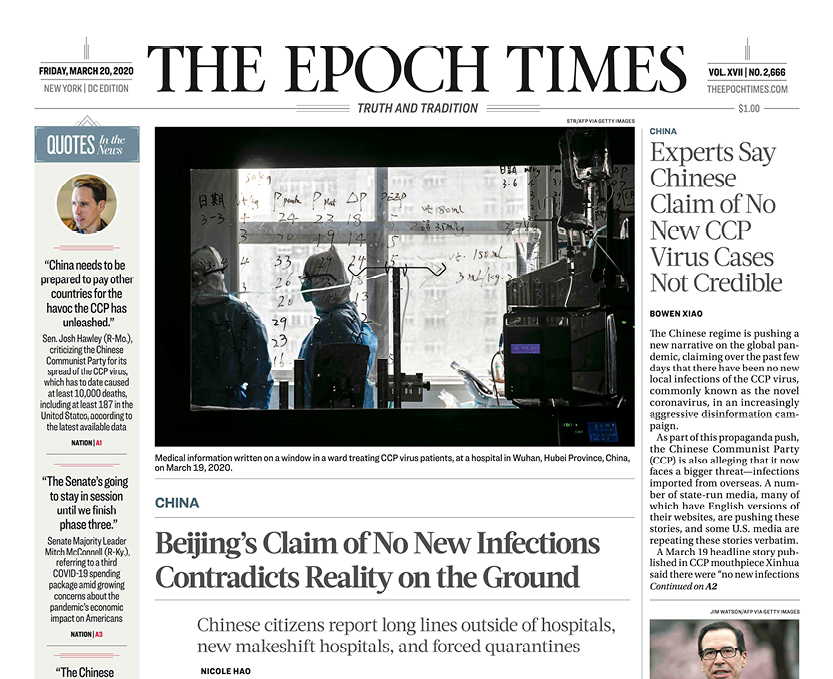 The Epoch Times - Truth & Tradition. Fact Based. Unbiased. Accurate News