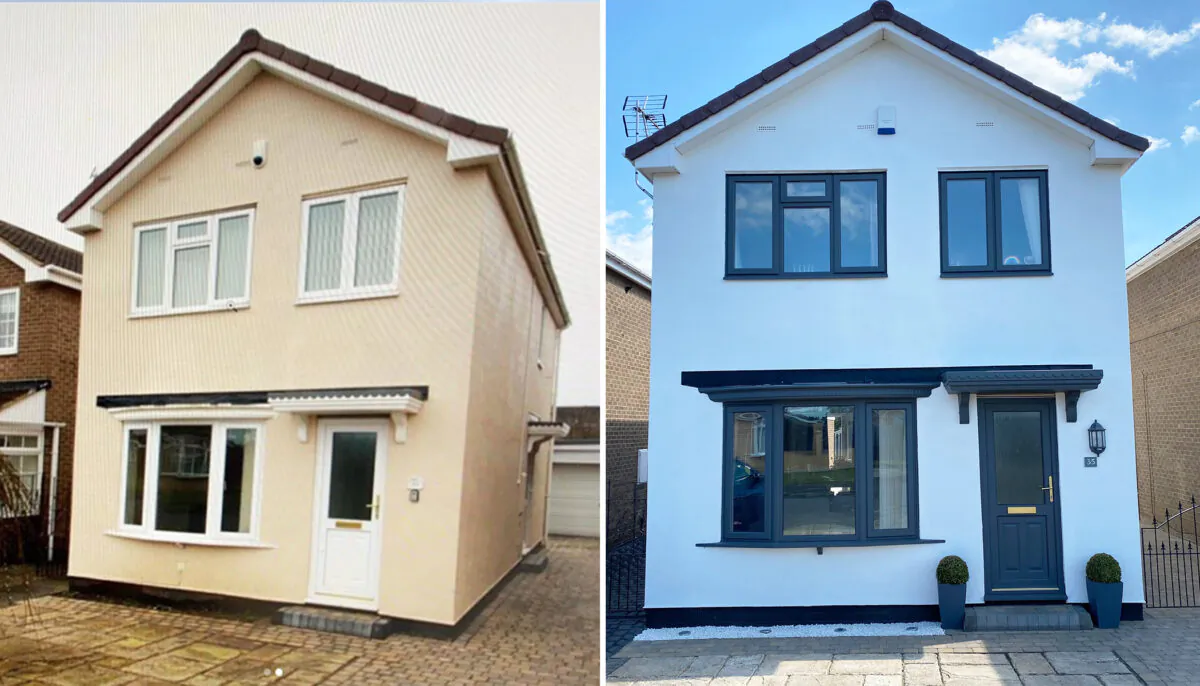 Woman Transforms Simple Cream-Colored House Into an Elegant One for ...