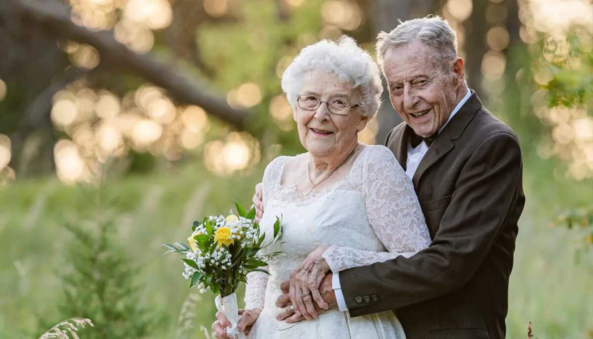Couple, 88 and 81, Had a Touching Photoshoot in Original Wedding Attire ...