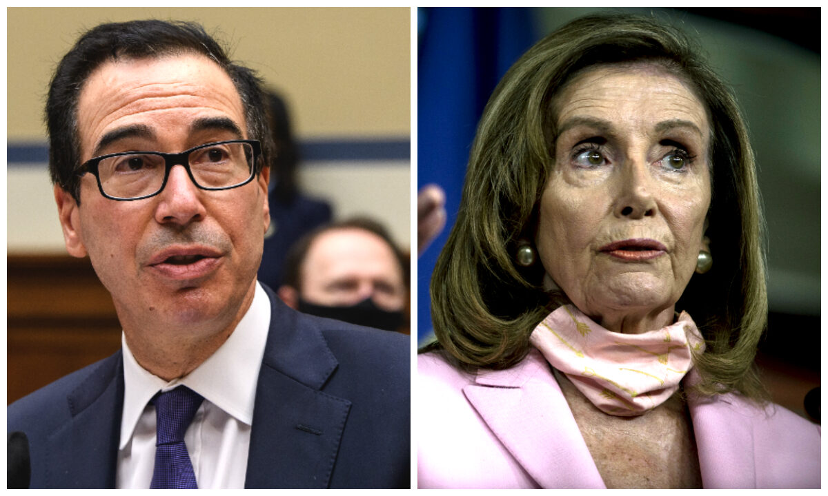 Pelosi Mnuchin Again Speak About Stimulus Bill ‘our Conversation Was
