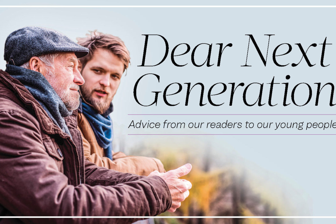 Dear Next Generation: ‘Reach Out a Helping Hand, and Gratefully Accept ...
