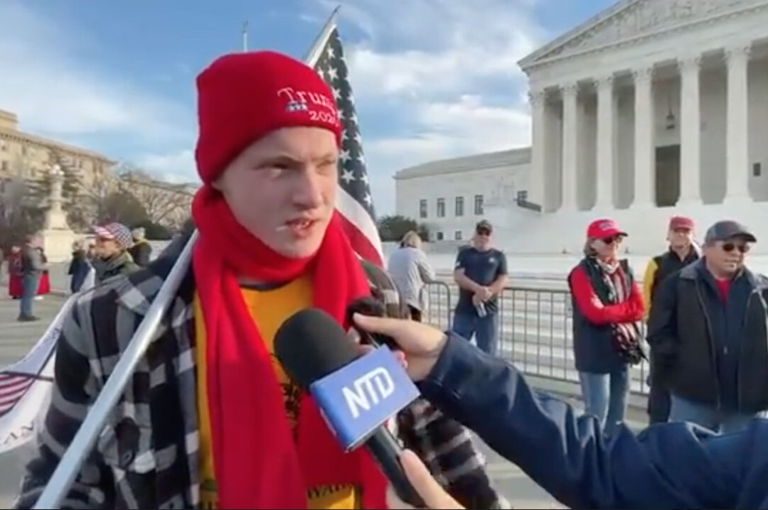 Trump Supporter at DC Rally: Supreme Court Should Uphold the Rule of ...