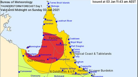 Severe Thunderstorm Warning For Far North Queensland: Tropical Cyclone ...