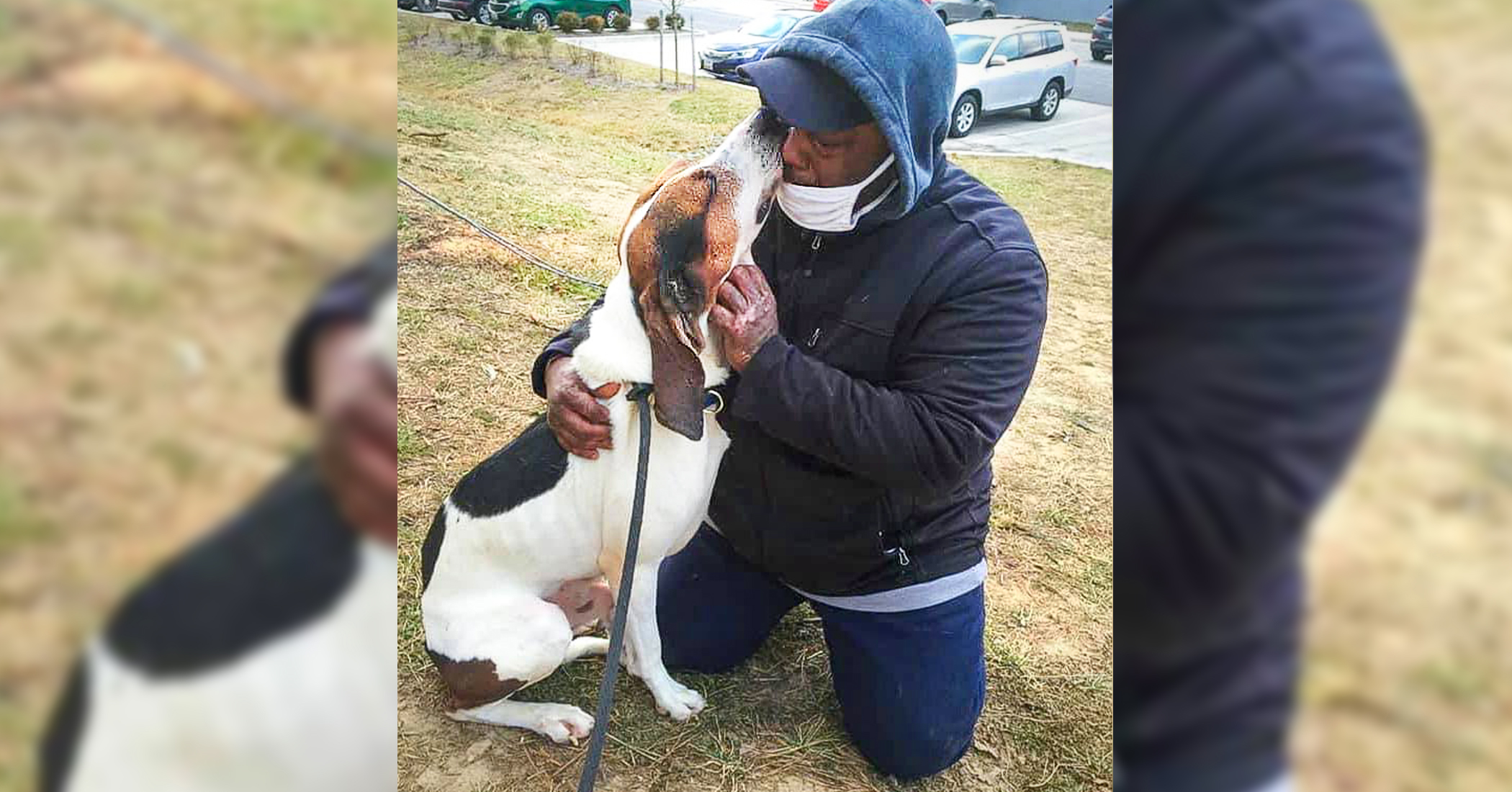 Photo of Baltimore Man’s Tearful Reunion With His Dog After 4-Month ...
