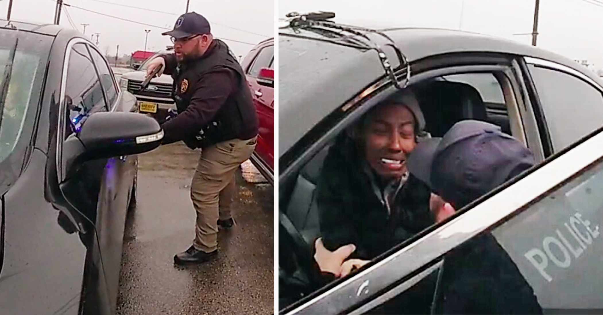 Bodycam Footage Shows Terrified Suspect Hugging Police Chief After Car ...