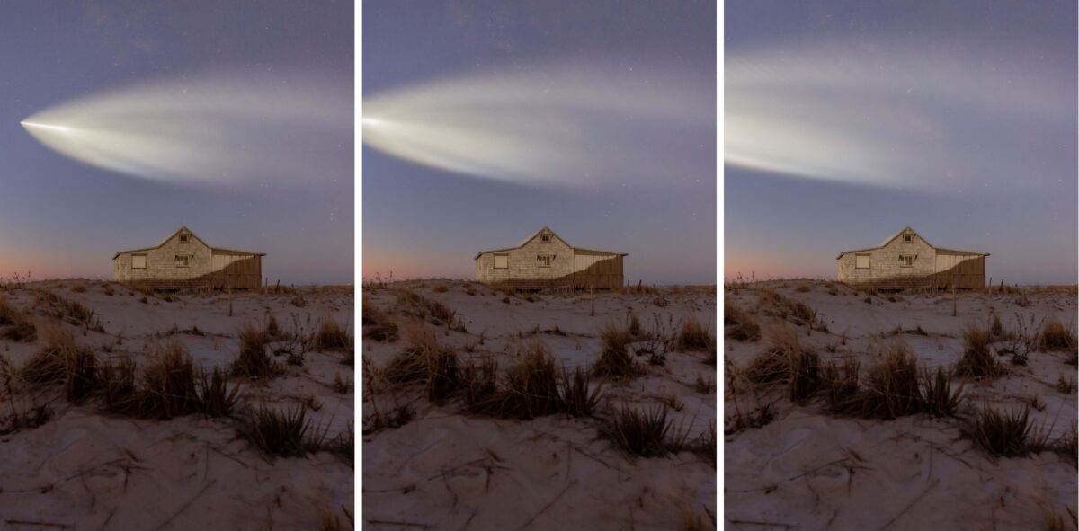 Photographer Scoping the Stars Accidentally Captures Space Rocket ...