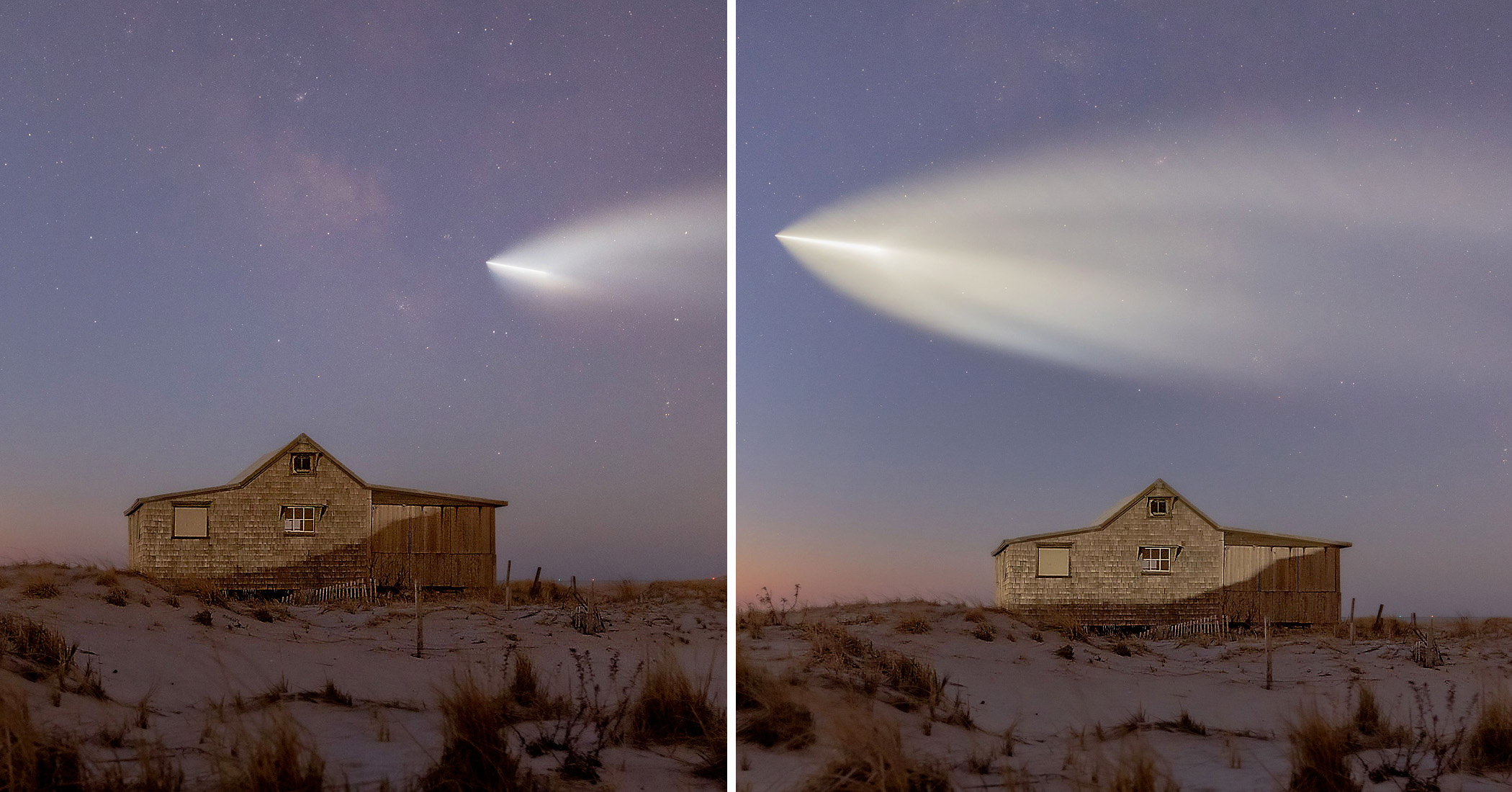 Photographer Scoping the Stars Accidentally Captures Space Rocket ...