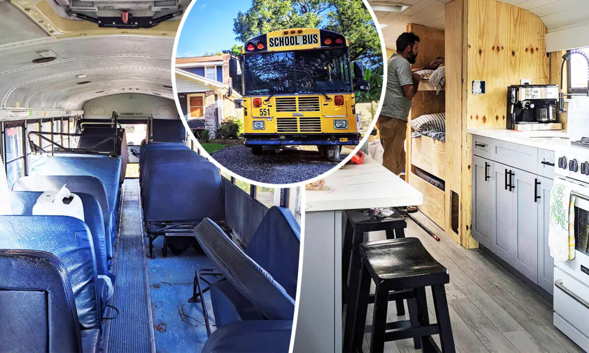 Florida Family Turn Old School Bus Into Home on Wheels, Plan 1 Year ...