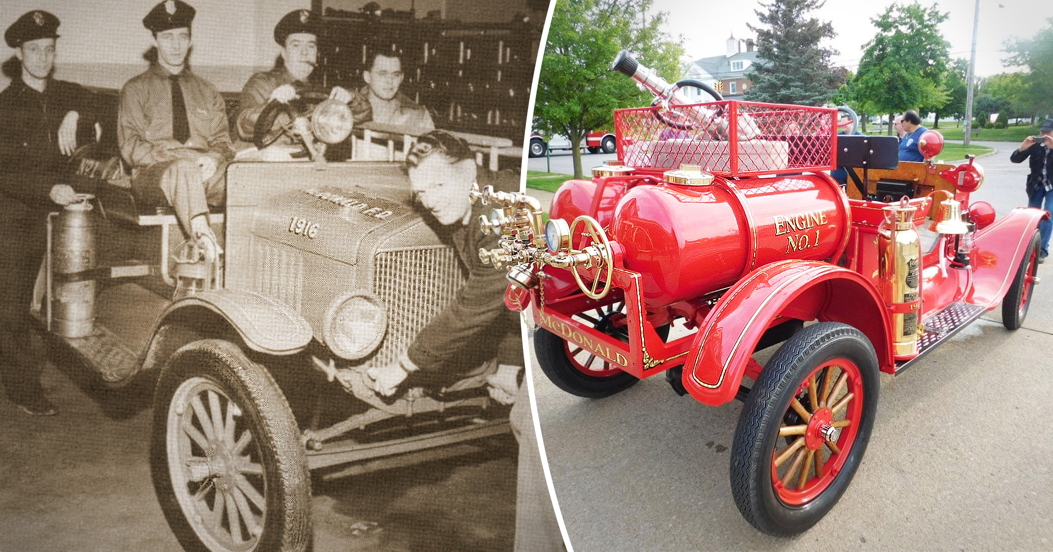 100-Year-Old Fire Engine in Rough Shape Gets Revamped for Ohio Fire ...