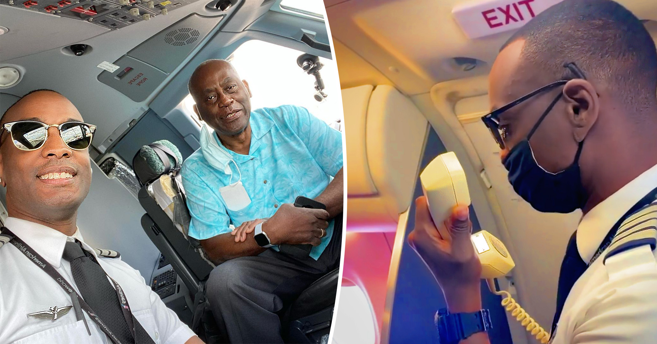 Airline Pilot Announces on PA That His Dad Is on First Flight Aboard ...