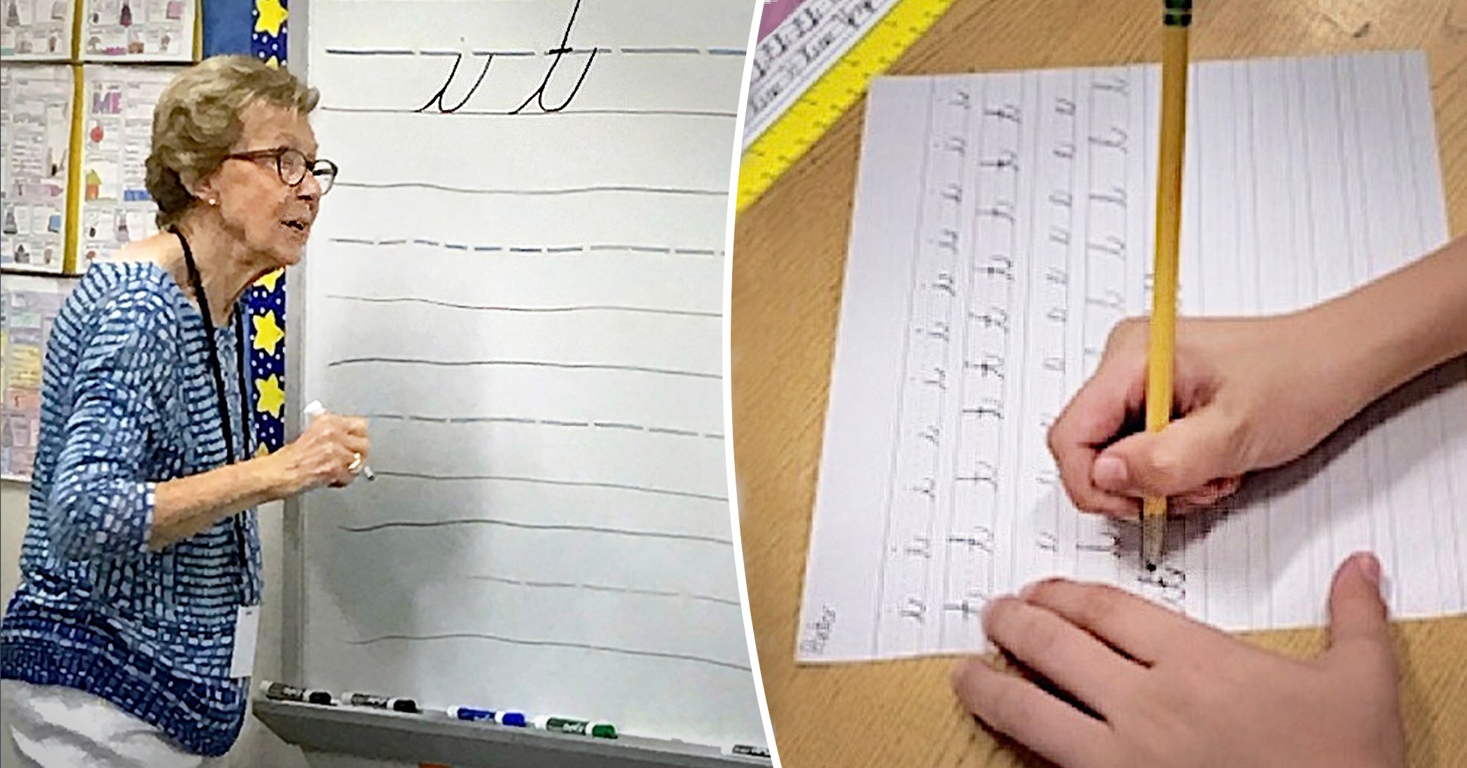 91 Year Old Teaches Cursive To Arizona Students To Keep Art Of 