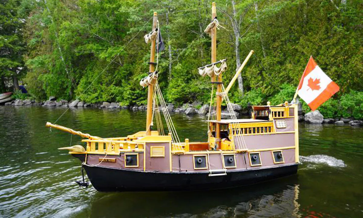 Retired Carpenter Builds ‘Pirate Ship’ From Salvaged Furniture and ...