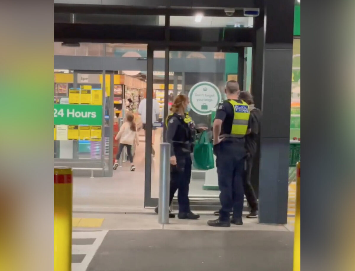 2 Police Officers Confront Homeless Man at Woolworths—but Come Back Out ...