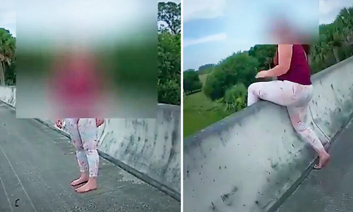 Officers Spot ‘Distraught’ Woman About to Leap Off Bridge Into Traffic ...