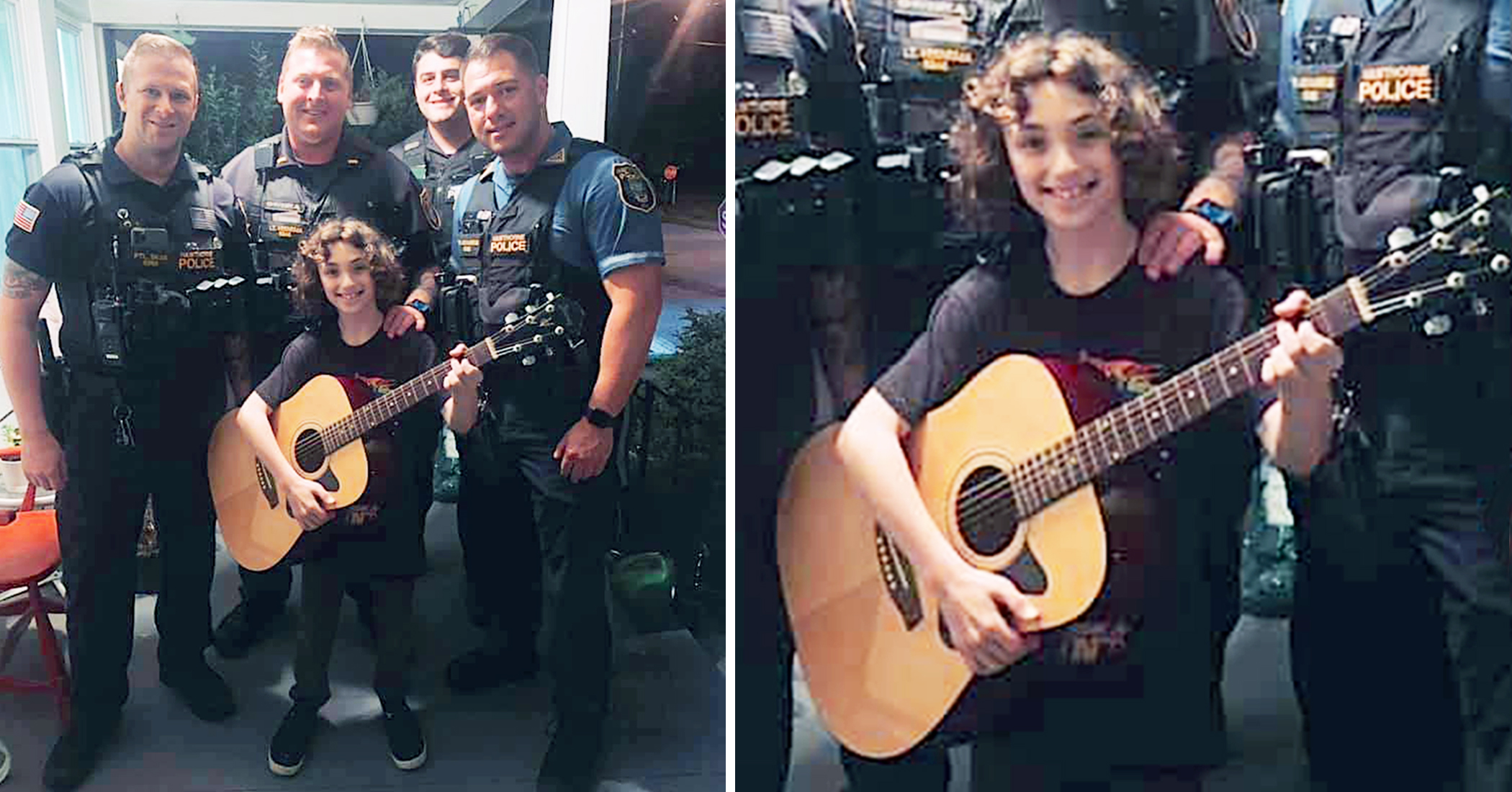 Boy Bereft After Bullies Smash His Guitar—Until NJ Police Officer Gifts ...