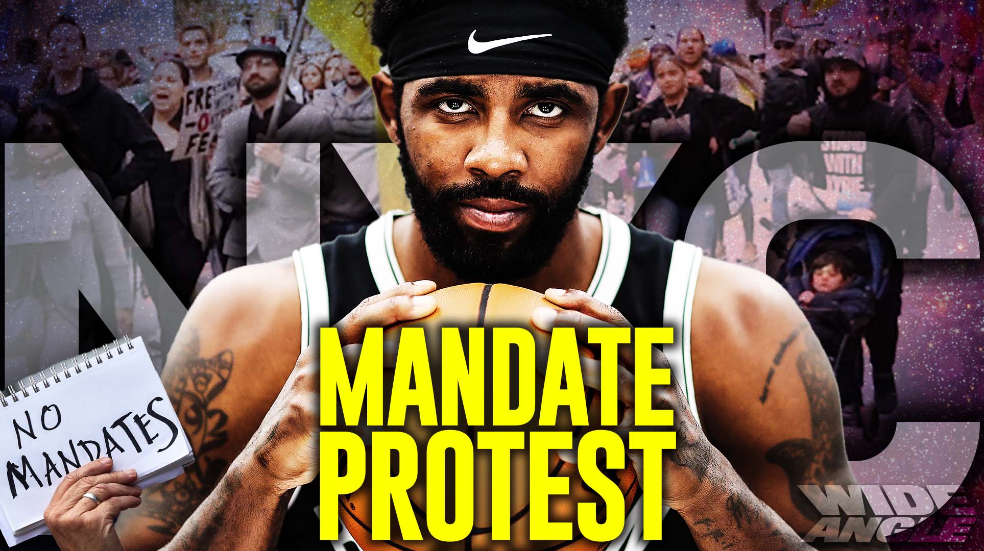 NYC Rally Against Vaccine Mandate; ‘Kyrie Irving Is a Hero ...
