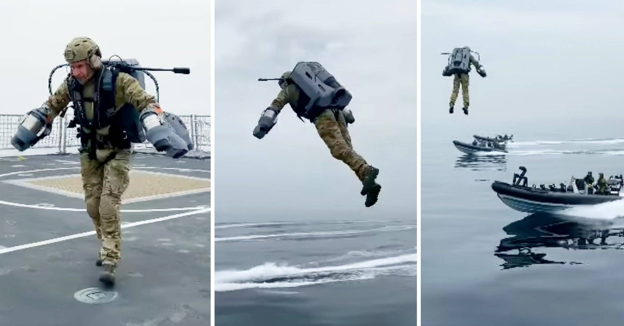 Watch Mind-Blowing Footage of Actual Jet Suit Flying Between 2 Fast ...