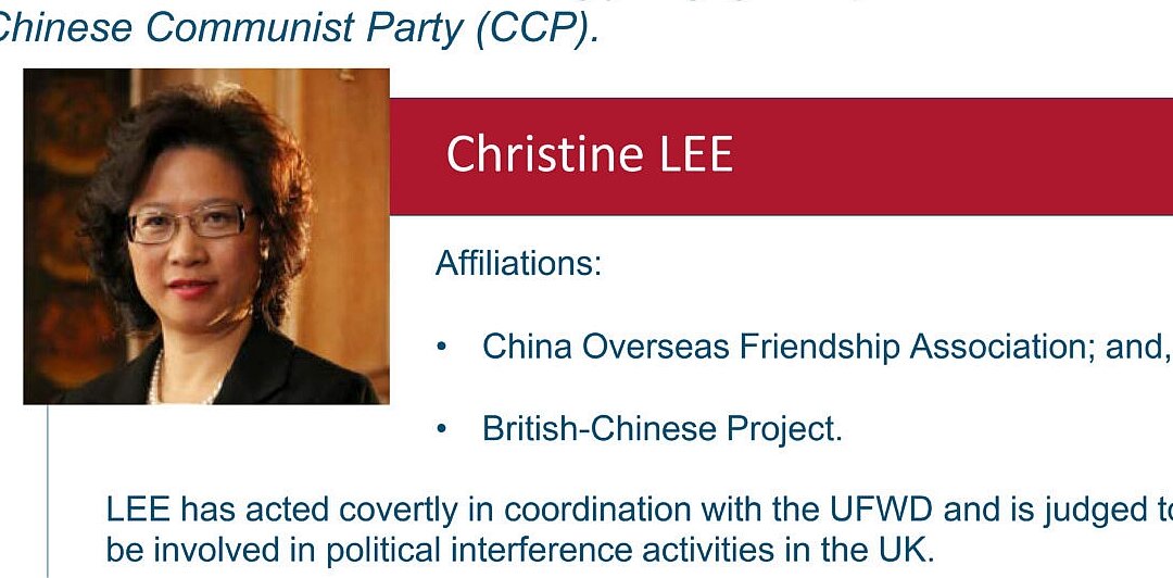 MI5 Lawyer Tells Tribunal Consequences of Christine Lee’s Actions Were ...