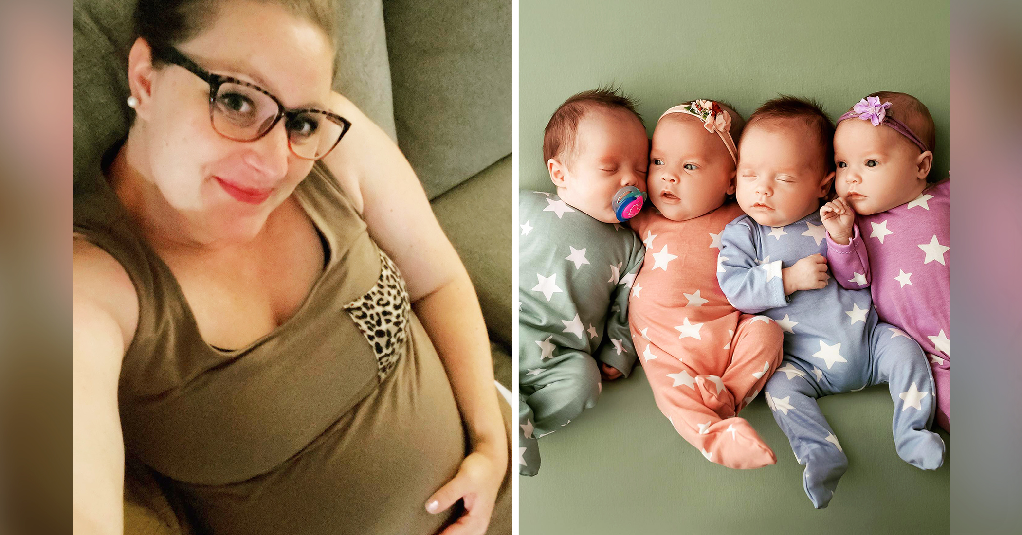 ‘Shock of a Lifetime’: Mom Gives Birth to Natural Quadruplets With 1 in ...
