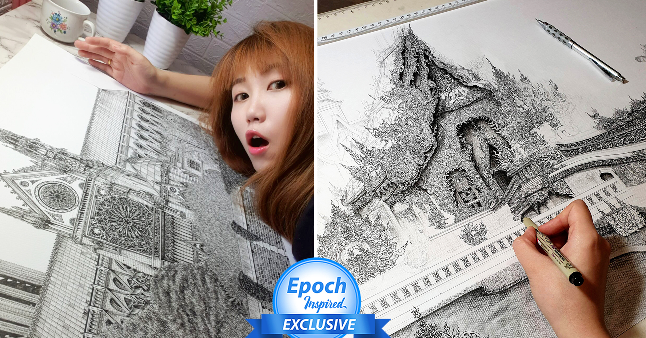 Brilliantly Detailed Ink Drawings of the World’s Iconic Structures—Take ...
