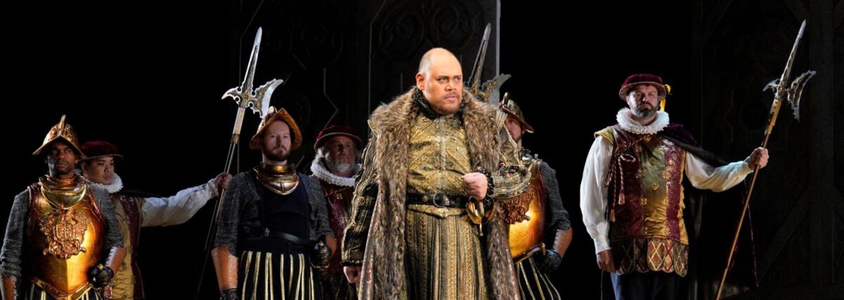 Theater Review: ‘Ernani’: Early Verdi Opera Resonates With Male Voices