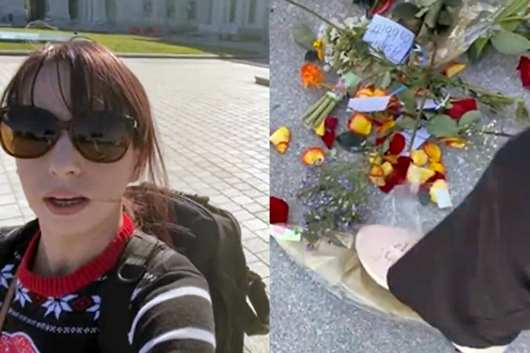 Self-Described ‘Anarchy Princess’ Destroys Ashli Babbitt Floral Tribute ...