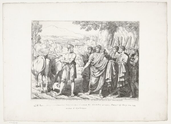 George Washington and Roman Military Hero Lucius Quinctius Cincinnatus ...