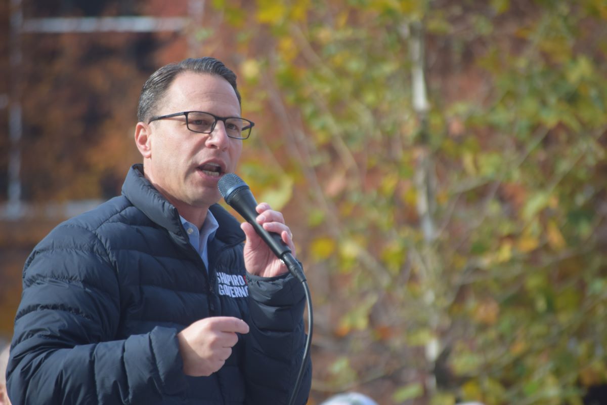 Pennsylvania Attorney General Josh Shapiro Holds Rally in North Philly ...