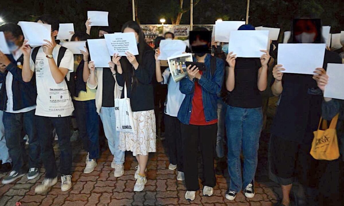‘White Paper Revolution’ in Hong Kong Colleges to Support China ...