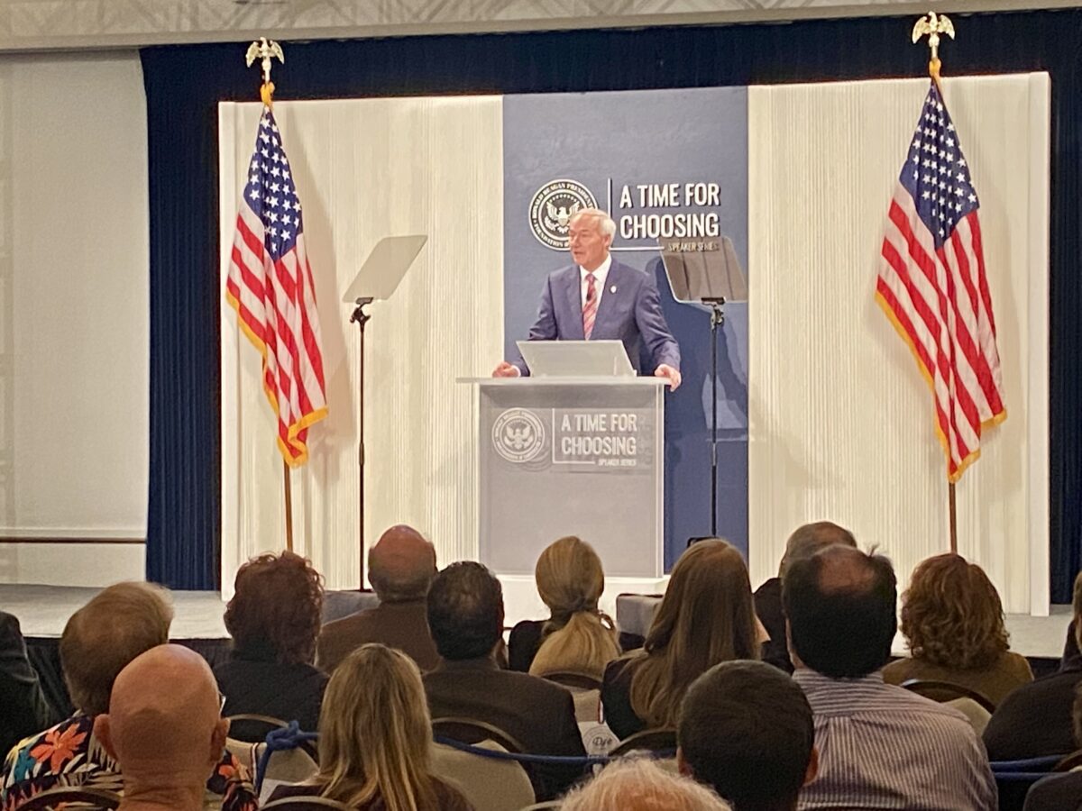 Arkansas Gov. Hutchinson Makes Case for Traditional Conservatism
