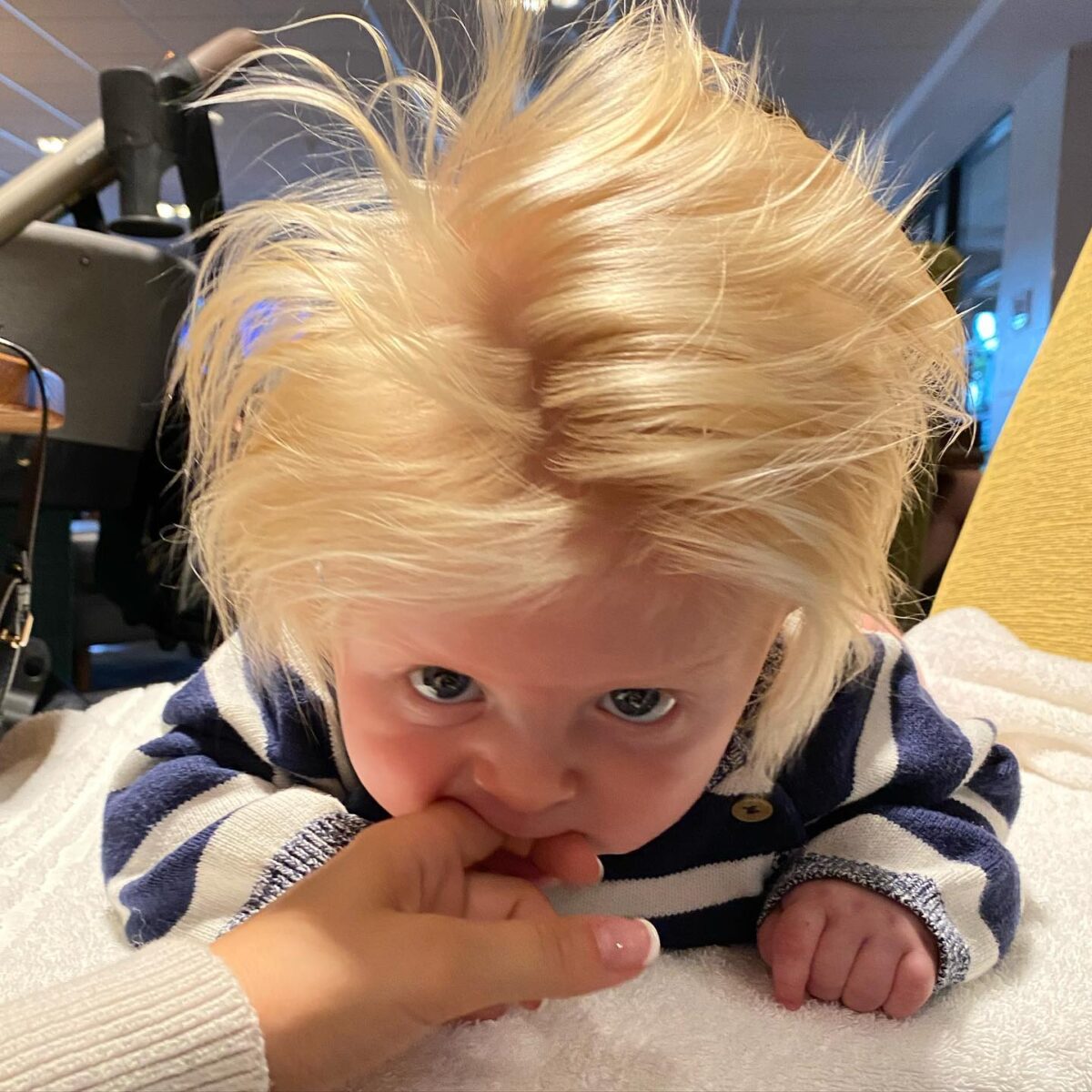 Baby Born With a Full Head of Floppy Blond Hair Goes Viral, Becomes a ...