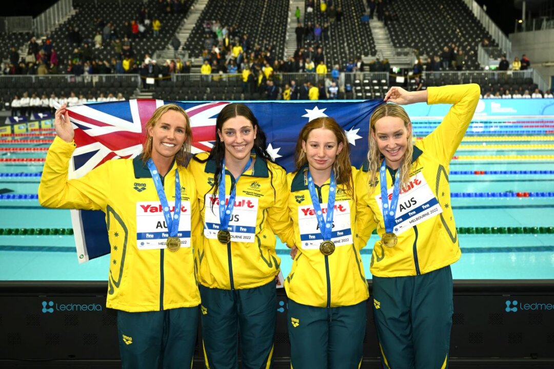 Australian Women’s Swim Relay Team Break World Short Course Record ...