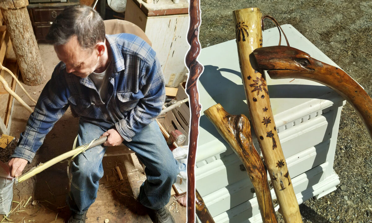 Grandpa, 60, Says Making His Popular Wooden Canes Has Kept Him Sober ...