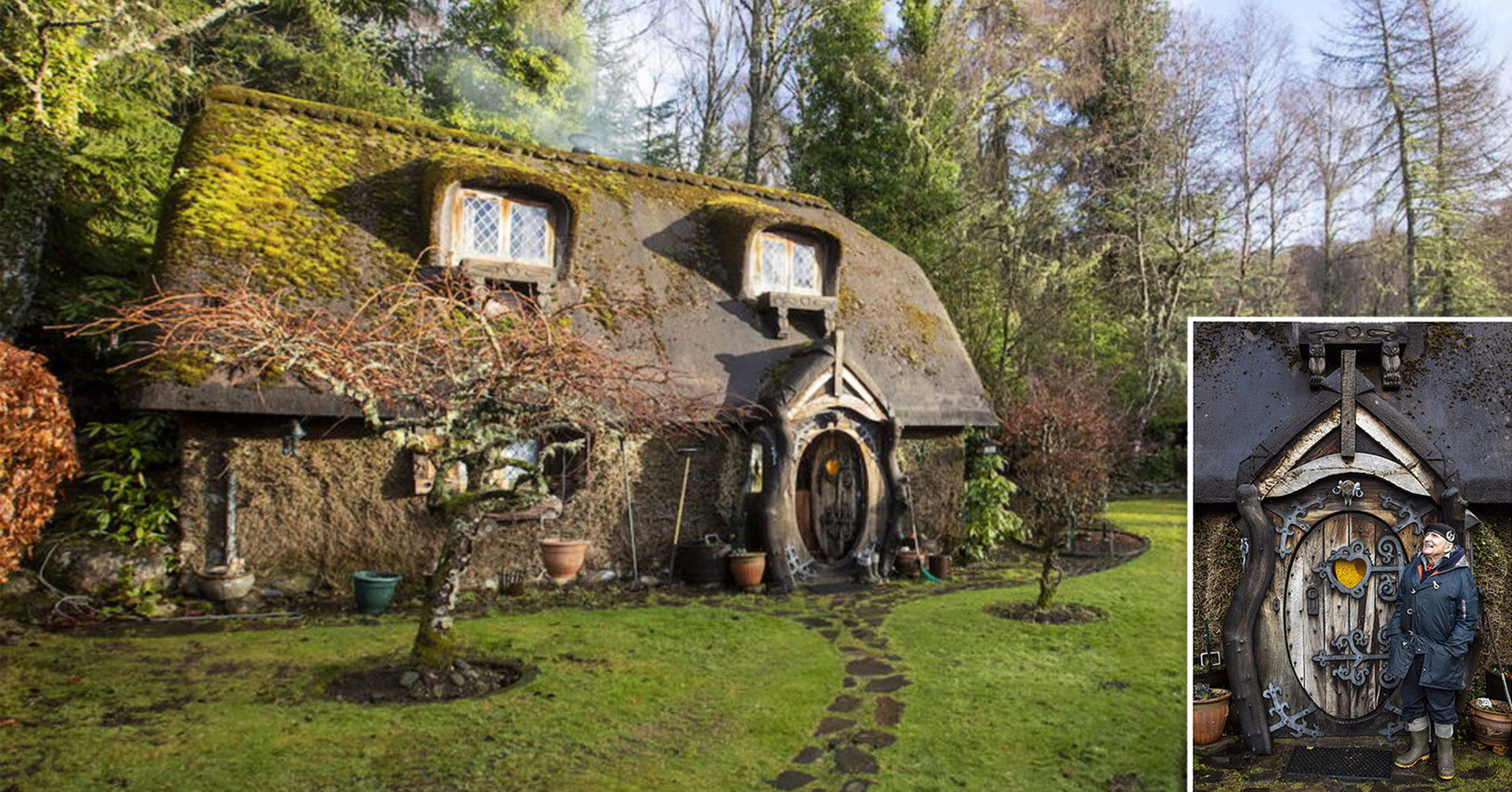 90-Year-Old Creative Woodcutter Built His Own Hobbit House and Has Been ...
