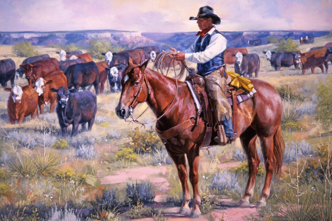 Cowboy Artist Raised on Texas Ranch Paints Old West and New West ...