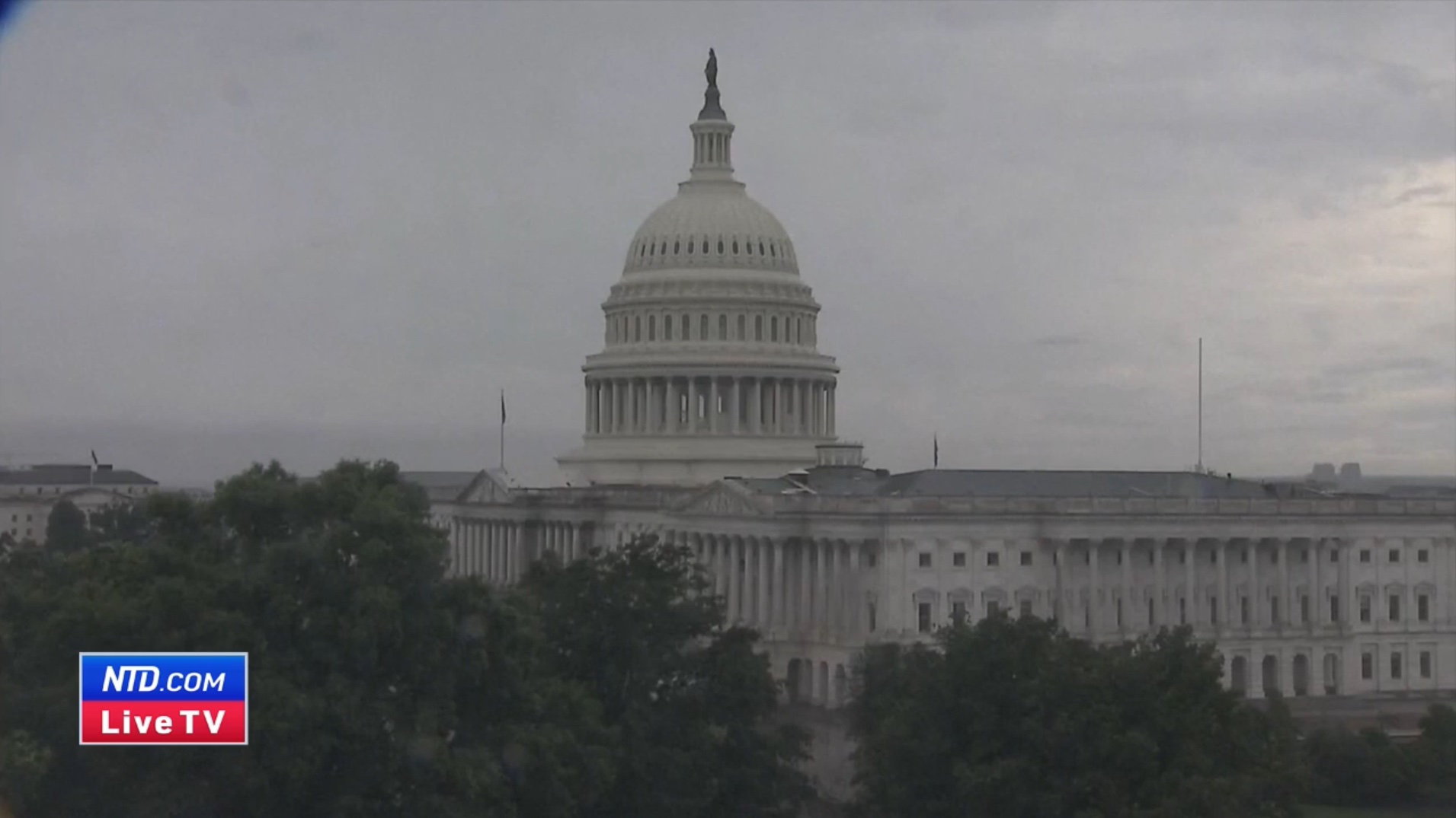 View of Capitol Hill, White House as Biden and McCarthy Look to Close ...