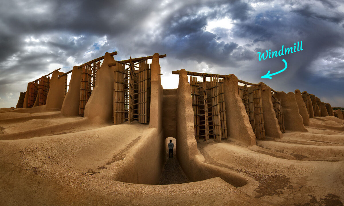 These Ancient Windmills Were Built Over 1,000 Years Ago From Mud, Clay ...